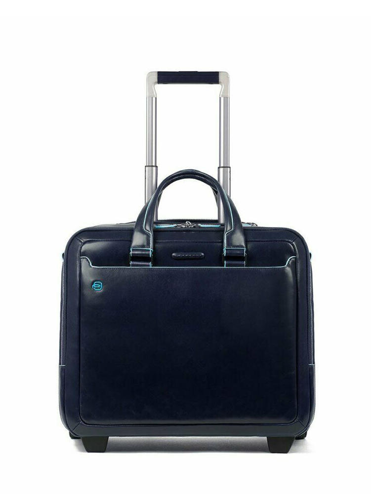 Piquadro Blu Square Pilot Trolley Blue - Buy At Outlet Prices!