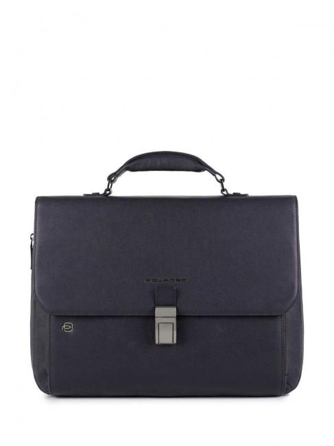 Piquadro Black Square Briefcase Blue - Buy At Outlet Prices!