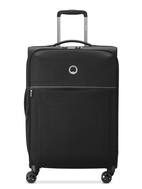 Delsey Brochant 2.0 Medium Expandable Trolley Black - Buy At Outlet Prices!