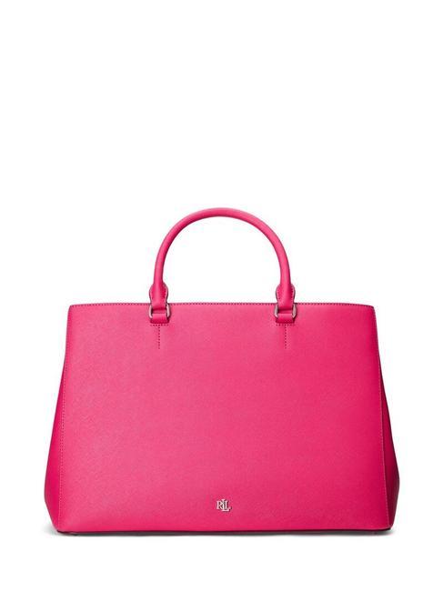 Ralph Lauren Hanna Large Leather Handbag Sports Pink - Buy At Outlet ...