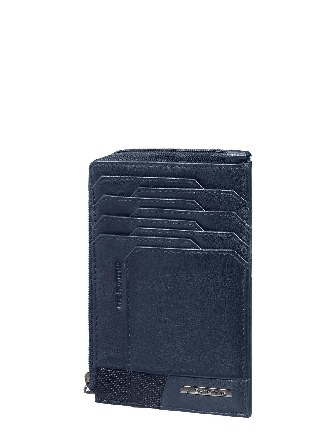 Samsonite Pro-Dlx 6 Leather Card Holder / Coin Purse Night Blue - Buy ...