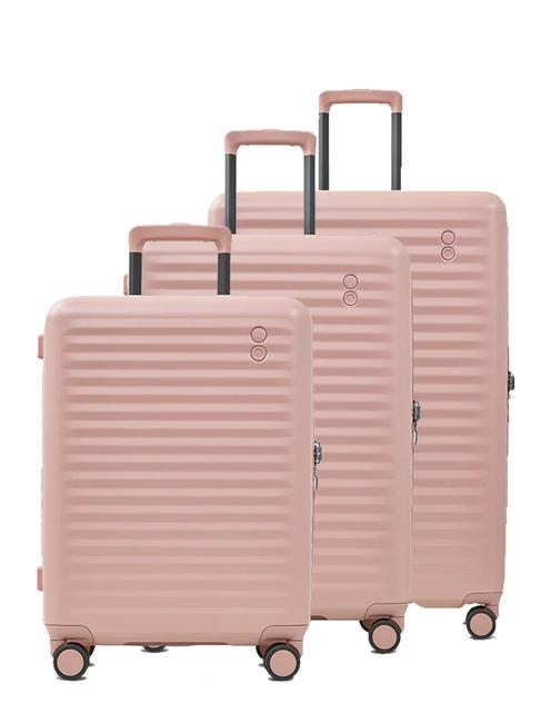 Echolac Celestra S Set Of 3 Trolleys: Cabin+Medium+Large Exp Pink - Buy ...