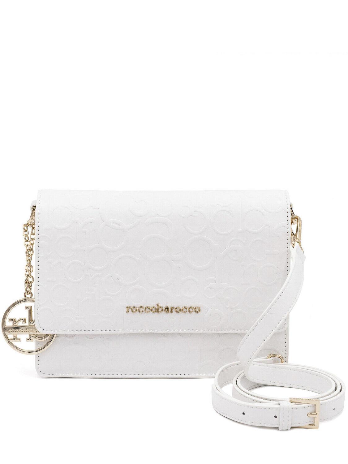 Roccobarocco Rubino Shoulder Bag With Flap White - Buy At Outlet Prices!