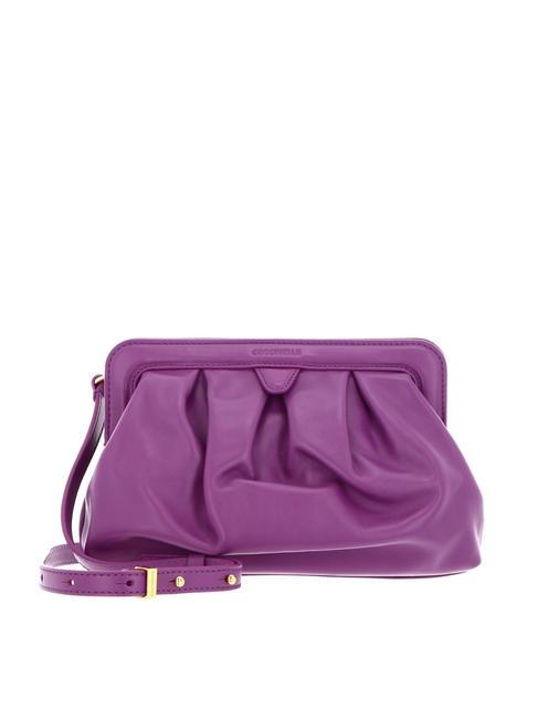 Coccinelle Diletta Rock Crackled Leather Clutch Bag Dahlia - Buy At ...