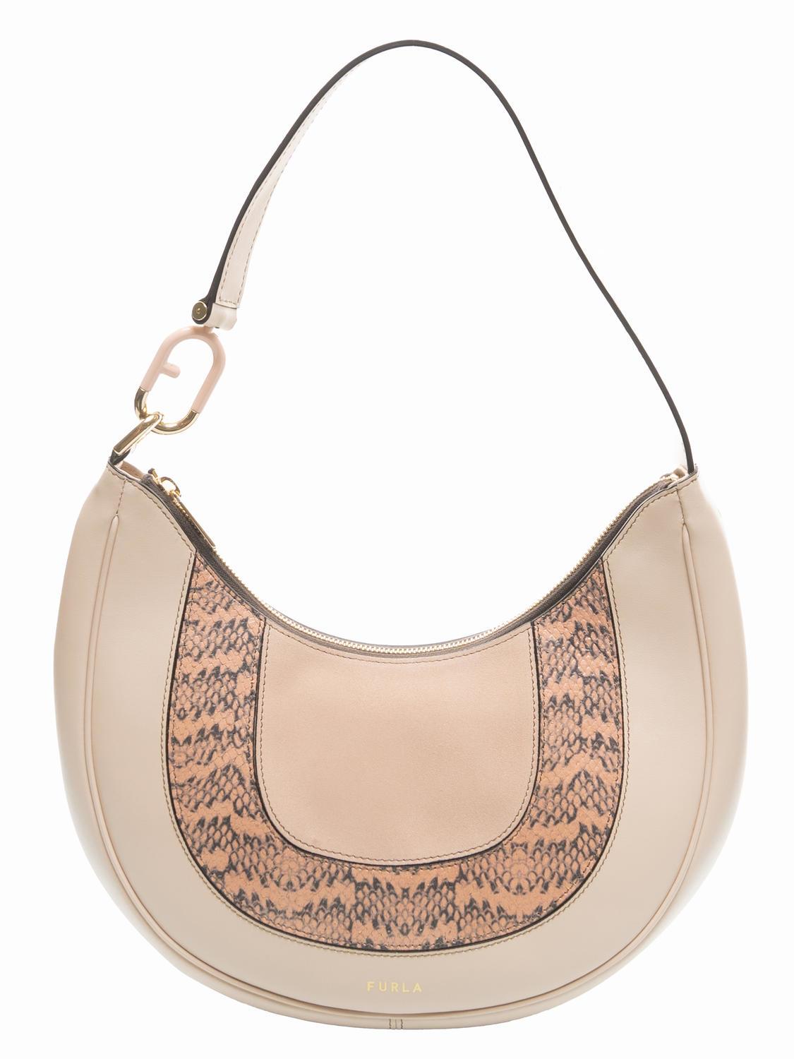Furla Primavera Shoulder Bag, In Leather Dancer I+Peach Tones+Bon Bon ...
