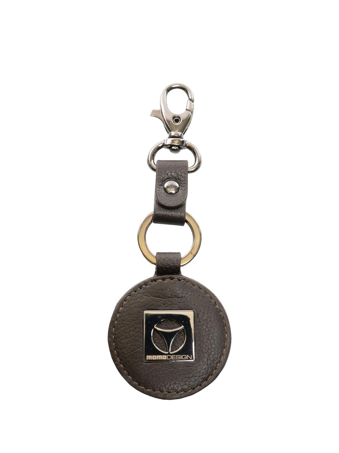 Momo Design Calf Leather Key Ring Dark-Haired - Buy At Outlet Prices!
