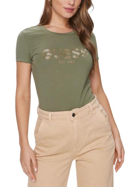 Guess Bold Logo T-Shirts Lichen Leaf Green - Buy At Outlet Prices!