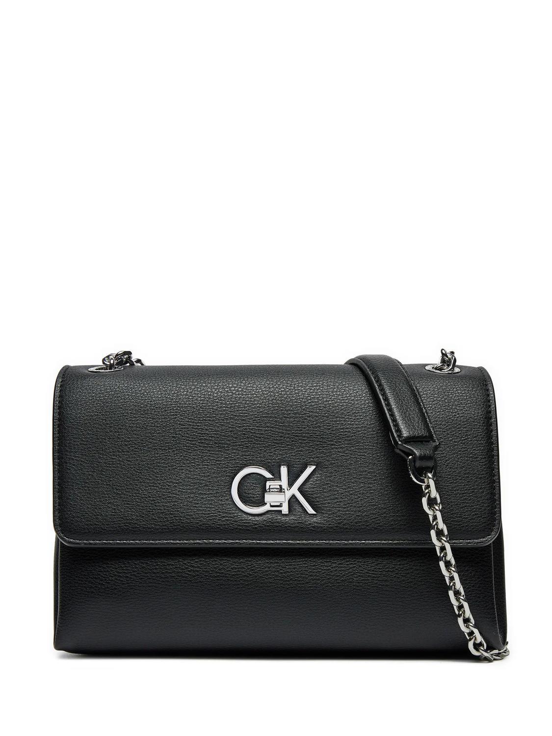 Calvin Klein Re Lock Shoulder Cross Body Bag Ck Black Buy At Outlet Prices