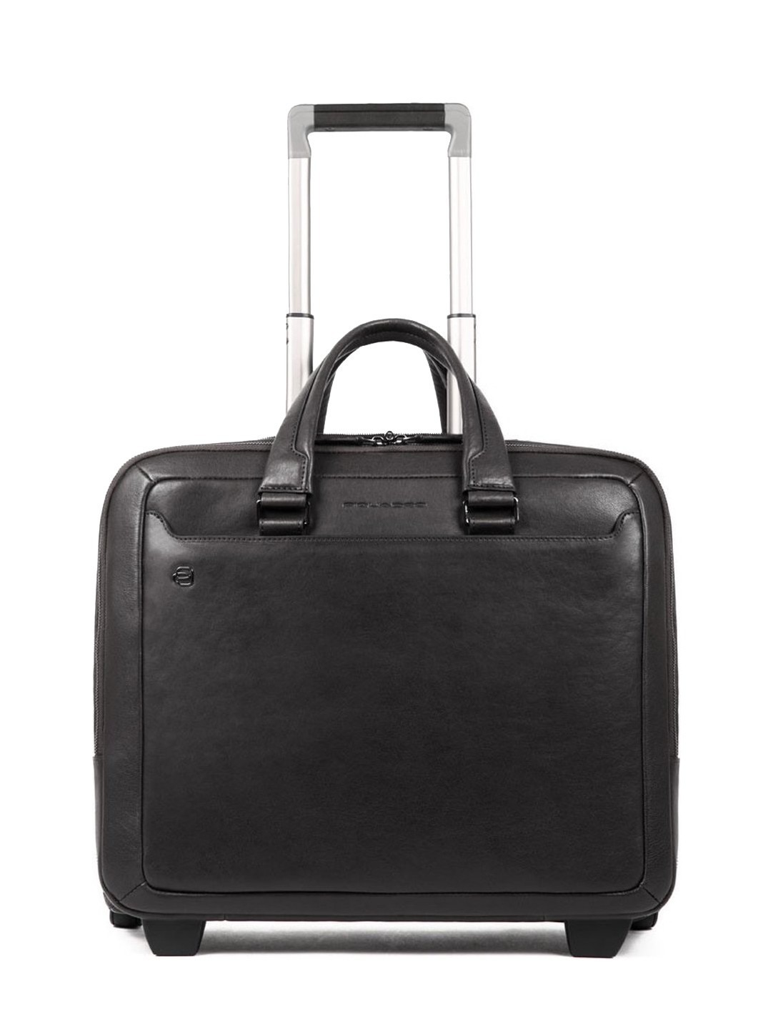 Piquadro Urban Leather Pilot Trolley Black - Buy At Outlet Prices!