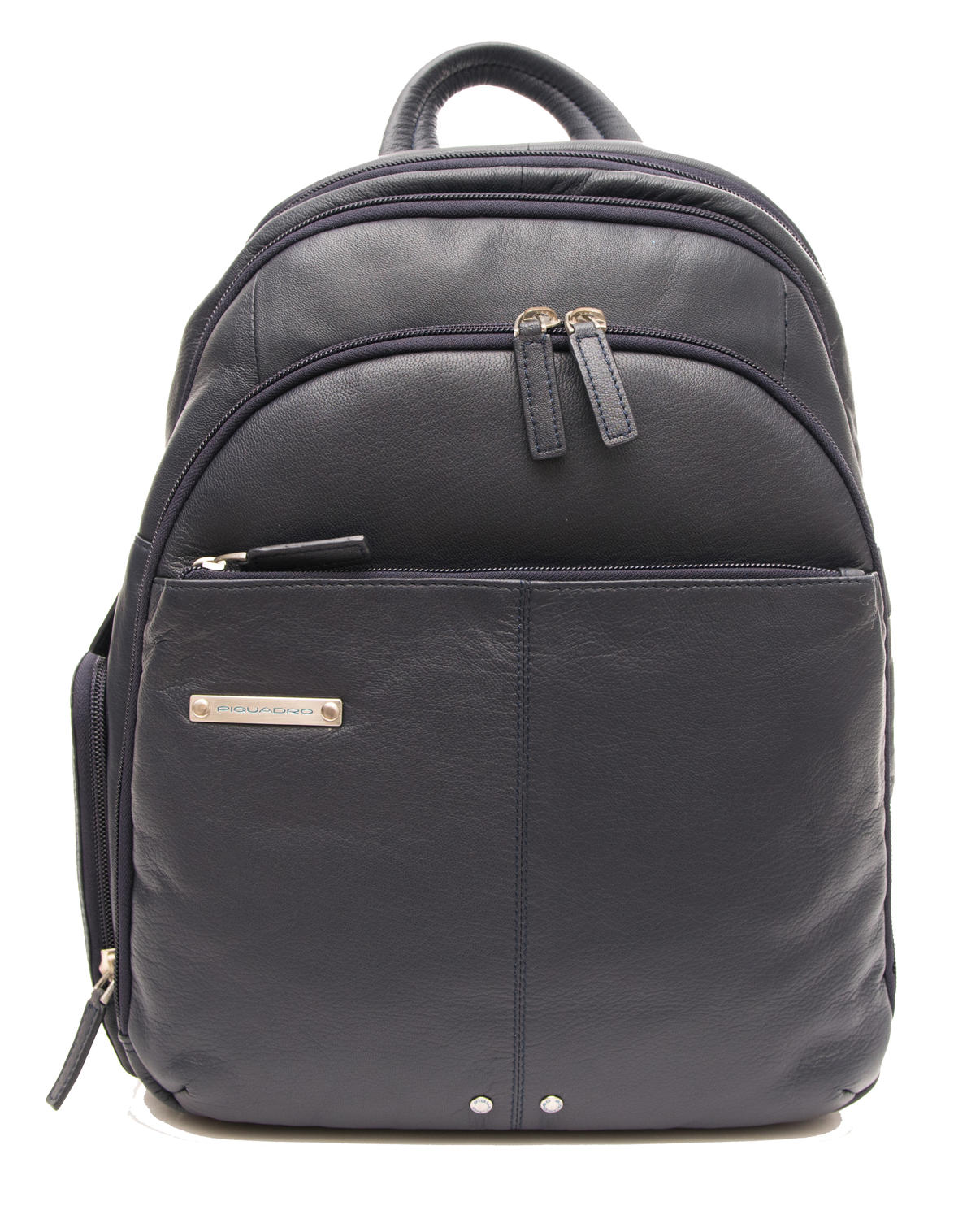 Piquadro Backpack Leather; 10” Notebook Case Blue - Shop Online At Best ...