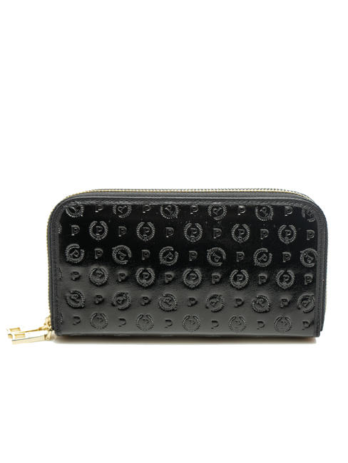 Pollini Wallet Heritage Vernice Embossed, With Coin Purse Black - Shop ...
