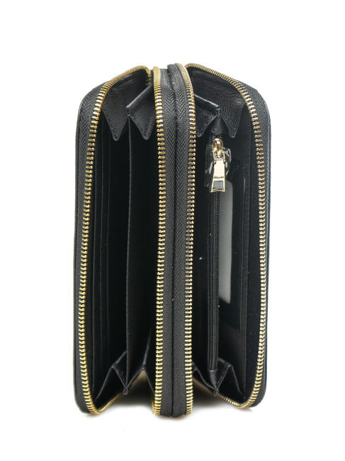 Pollini Wallet Heritage Vernice Embossed, With Coin Purse Black - Shop ...