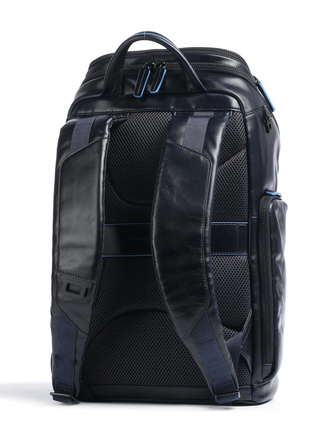 Piquadro B2 Revamp 14" Pc Backpack, In Leather Blue - Buy At Outlet Prices!