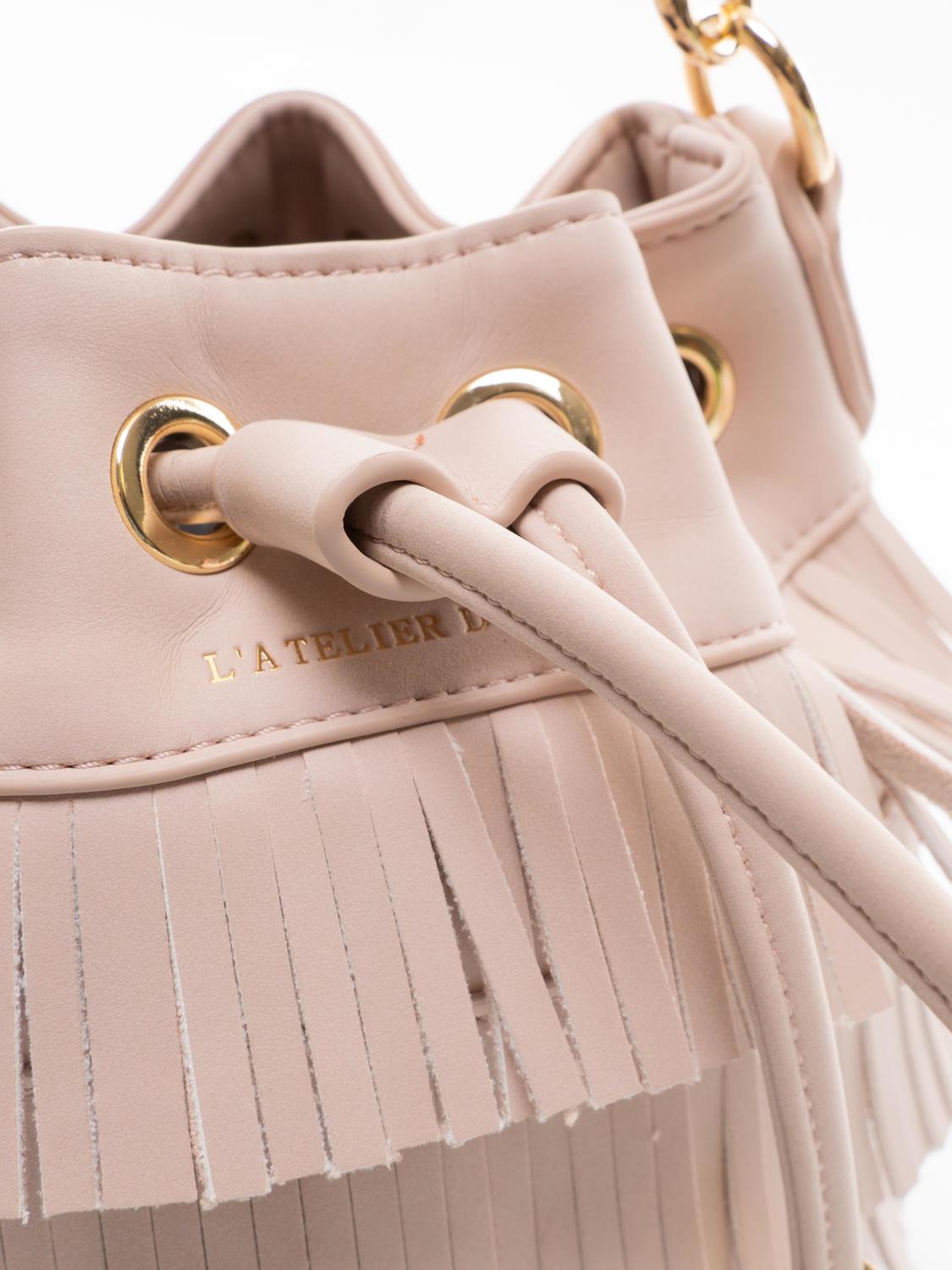 L atelier Du Sac Love Actually Bucket Bag With Shoulder Strap Blush Roses Buy At Outlet Prices